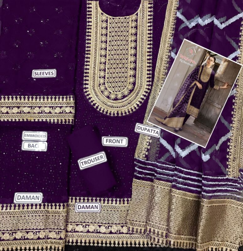 BEAUTIFUL HEAVY EMBROIDED 3 PIECE SUIT PRICE IN PAKISTAN | OPPS.PK
